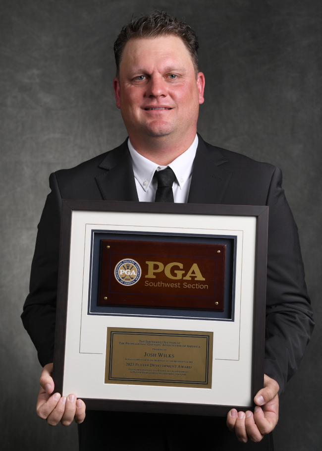 Josh Wilks Receives PGA Award – Quail Creek Men's Golf Association
